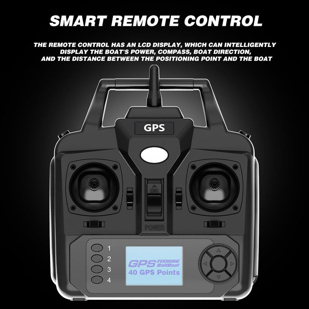 Flytec V020 RTR GPS Angelköder RC-Boot 2,4 G 4 CH – 500 m Reichweite ...